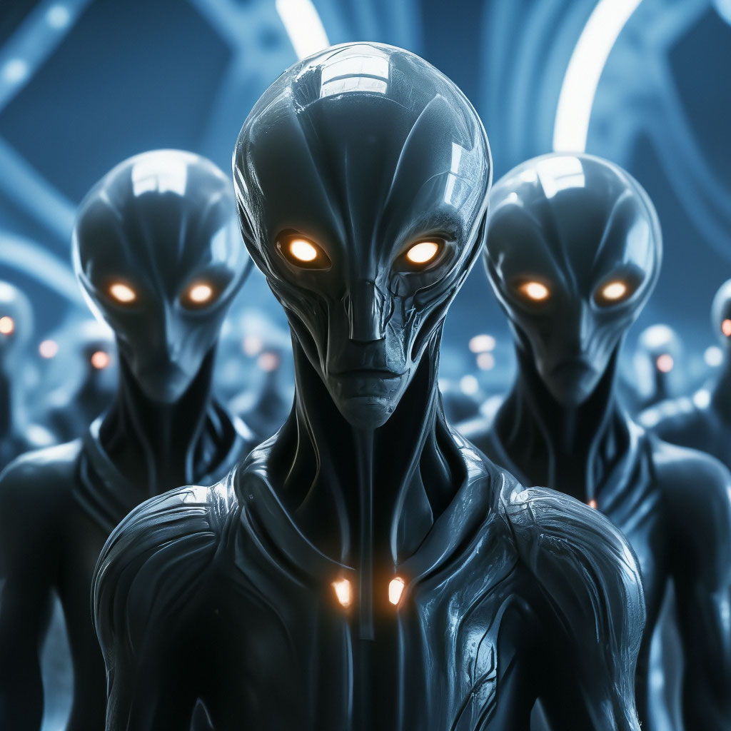 "The appearance of the aliens who left the sphere of control on Earth ...
