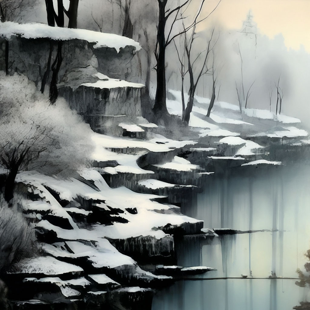 "Drawing details, realistic, color drawing, engraving, landscape ...