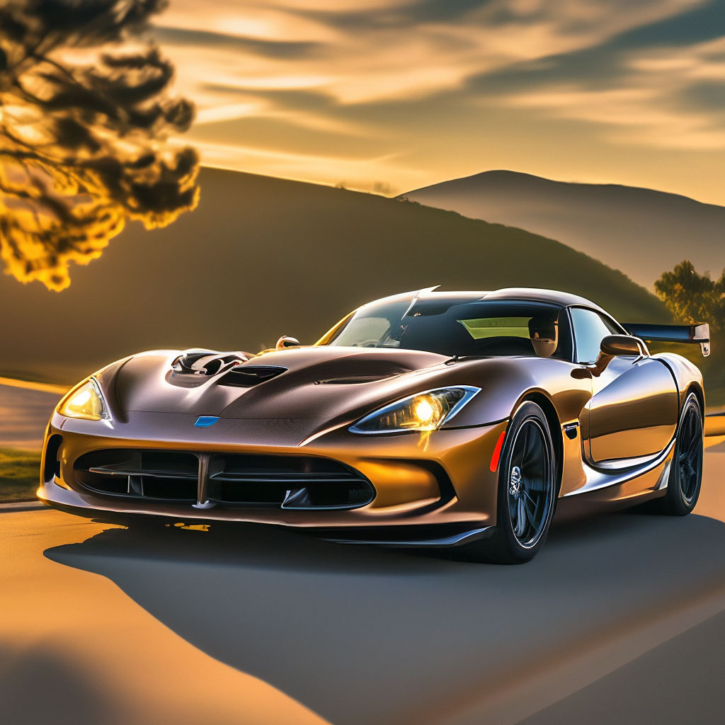 "Dodge Viper, aesthetically pleasing, beautiful, professional photo ...