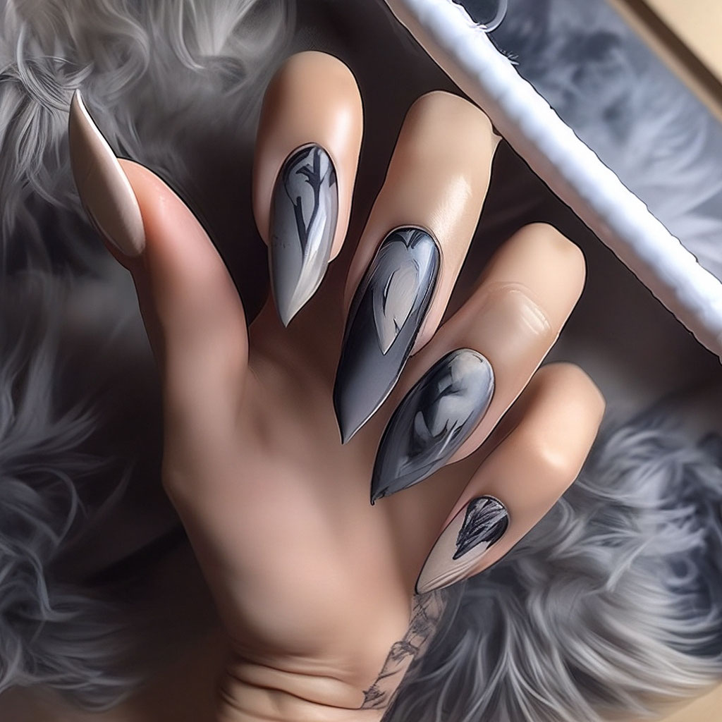 "Drawing in compass 3 d the drawing of the nail is designed according ...