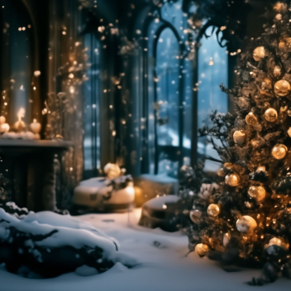 "An unknown miracle for the New Year, Christmas trees, snow ...