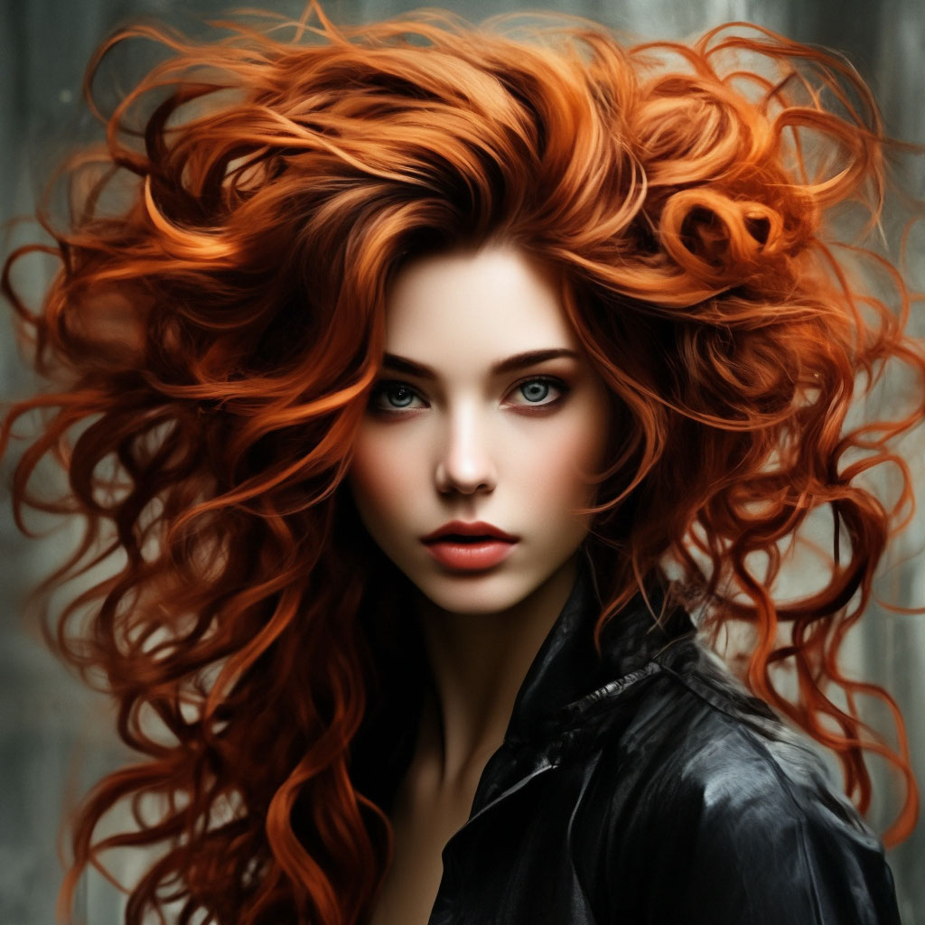 "Extraordinary beauty hairstyle" — image created in Shedevrum