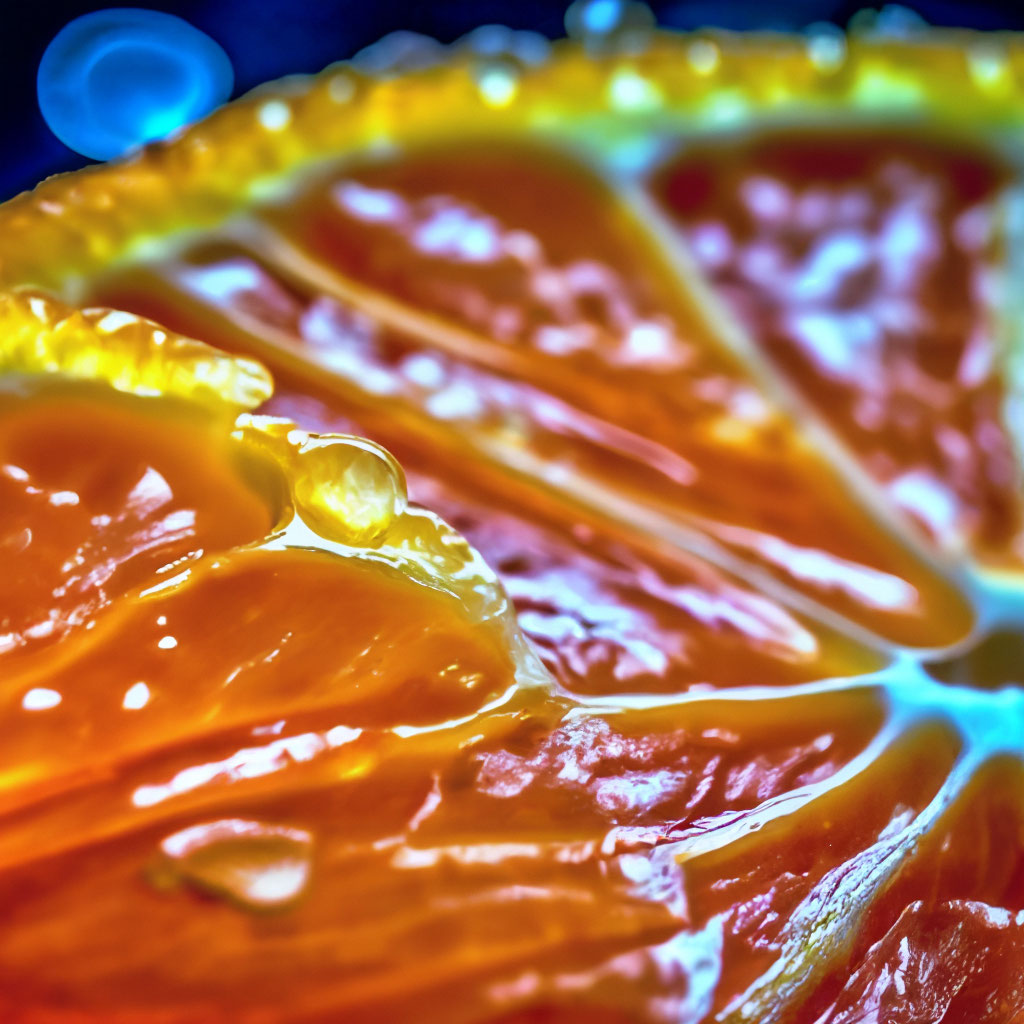 "🍊 The micro world.Professional photo.Macro sim card.A slice of ...