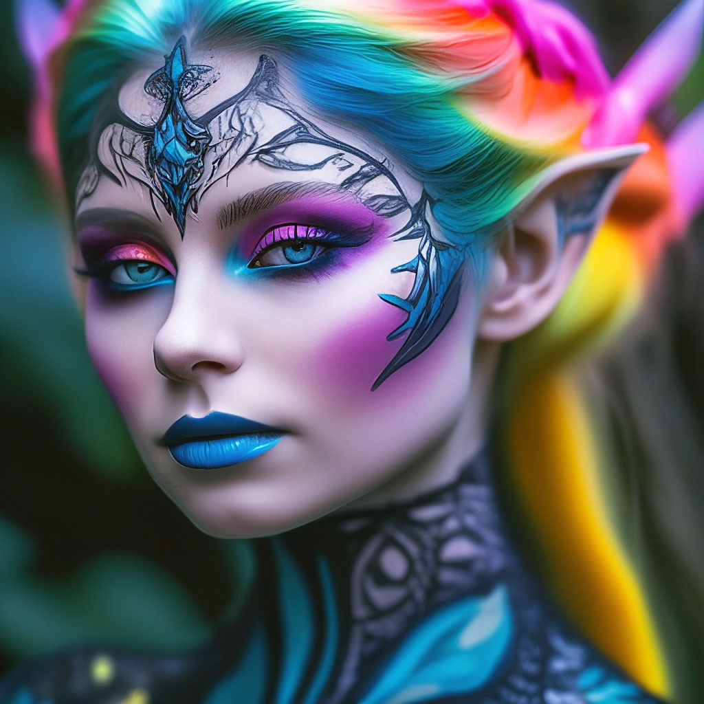 "Beautiful elf, ashen hair, in a black lace dress, detailed face ...