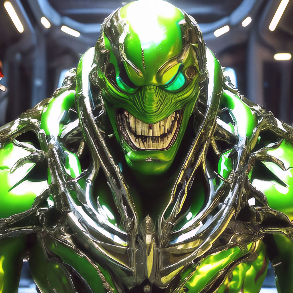 "Venom, and Shrek is inside it" — image created in Shedevrum