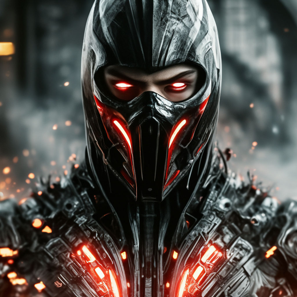 Mortal Kombat Cyber Smoke Wallpaper