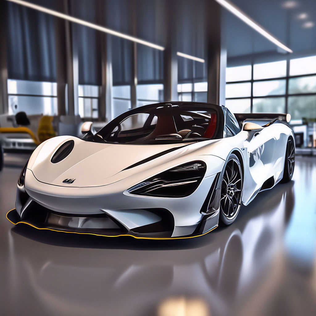 "McLaren seine gtr white , beautiful, realistic, 64k, 3D, professional ...