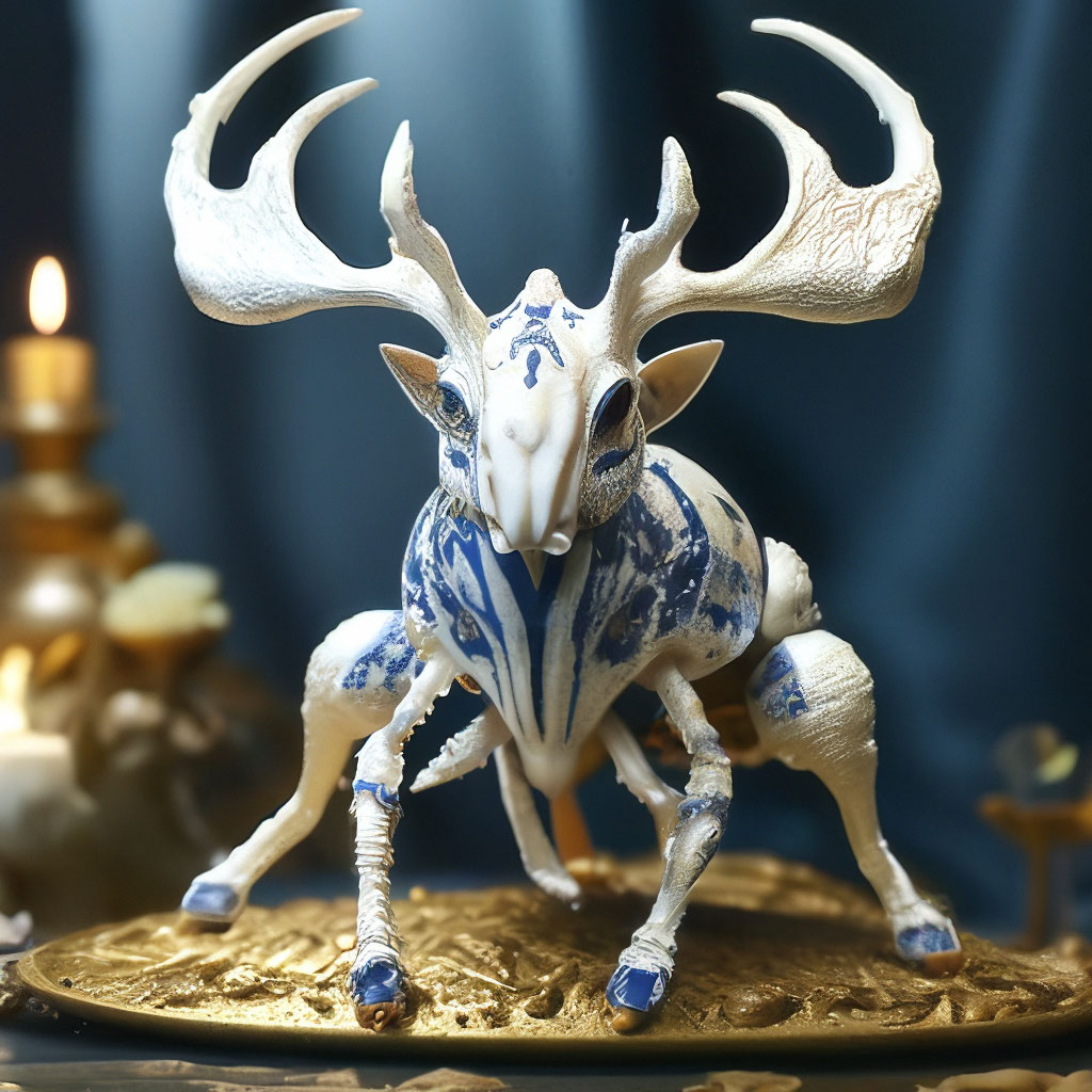 "Porcelain stag beetle elemental kangaroo. realistic, ultra-realistic ...