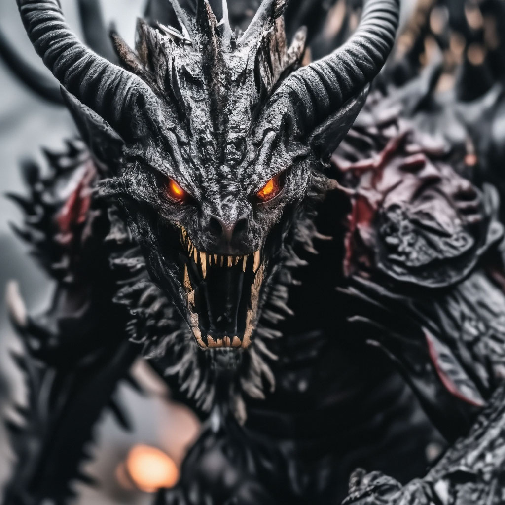 "Leviathan the demon of Hell" — image created in Shedevrum