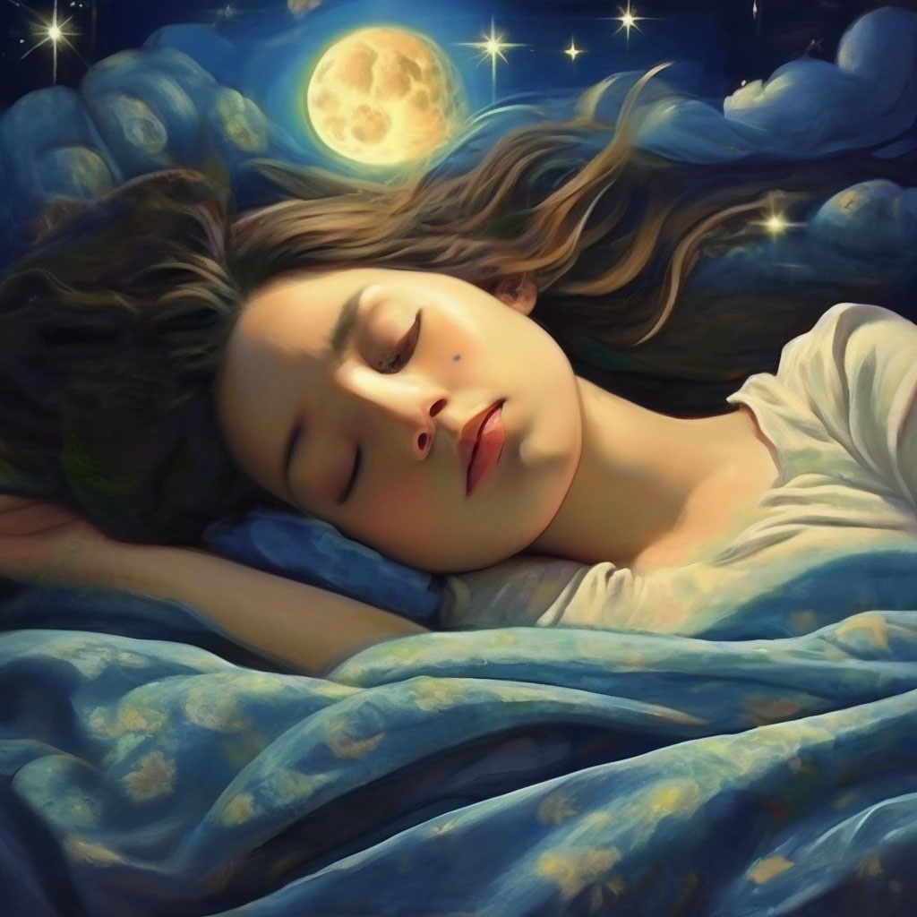 "Good night, I'm just tired. Well, go to sleep." — image created in ...