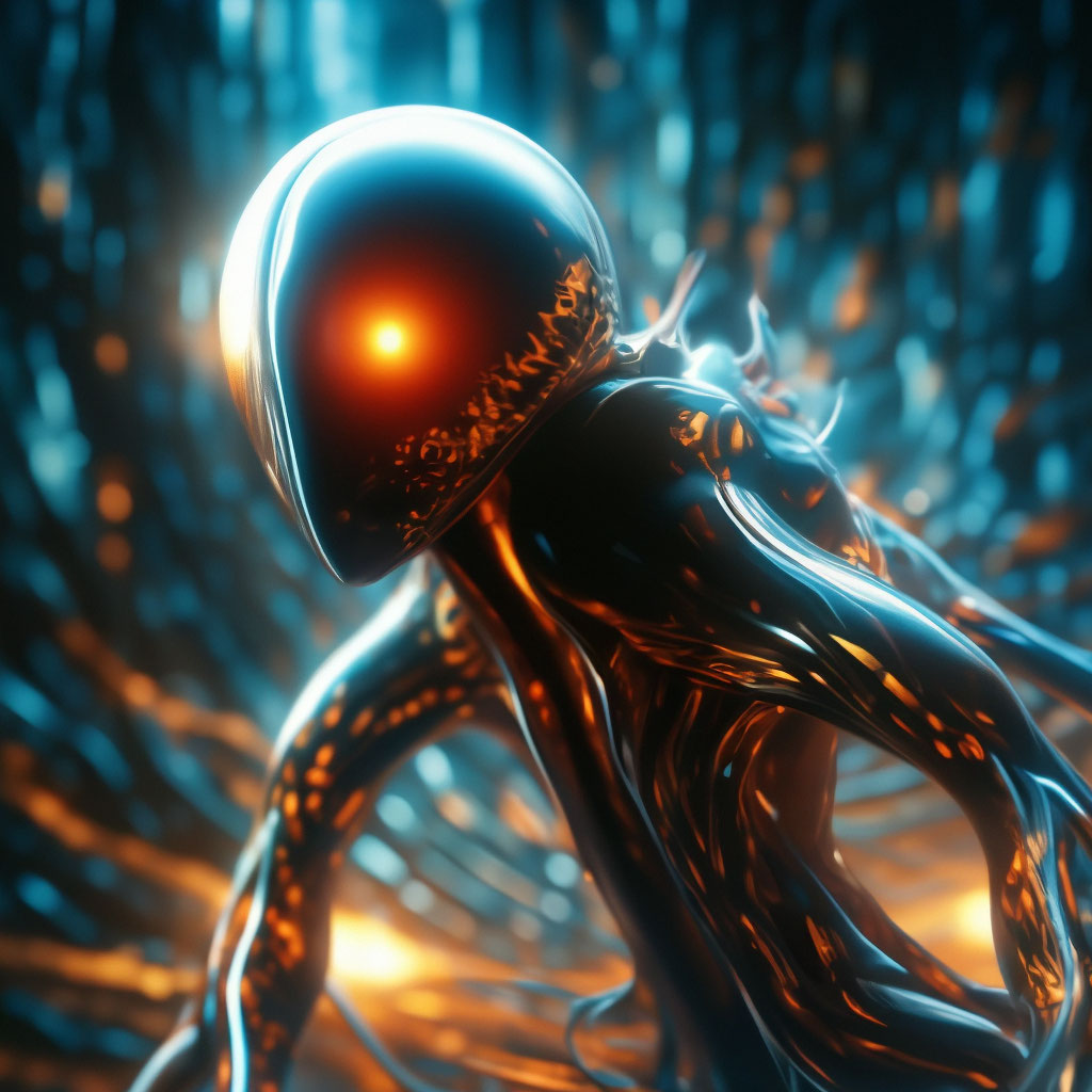 "A five-dimensional amorphous creature has looked into our world ...