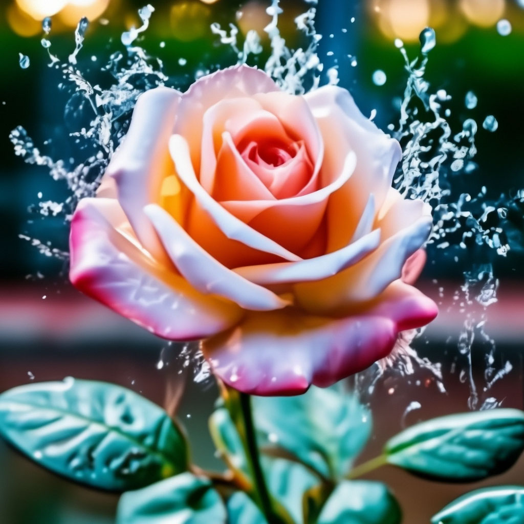 "Roses are blue" — image created in Shedevrum
