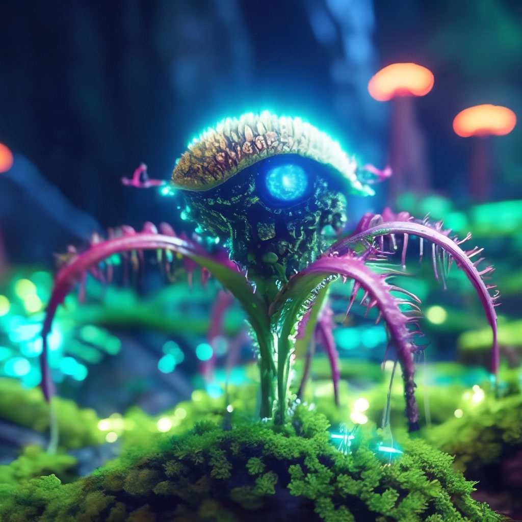 "Intelligent plant with limbs and eyes able to walk from another planet ...