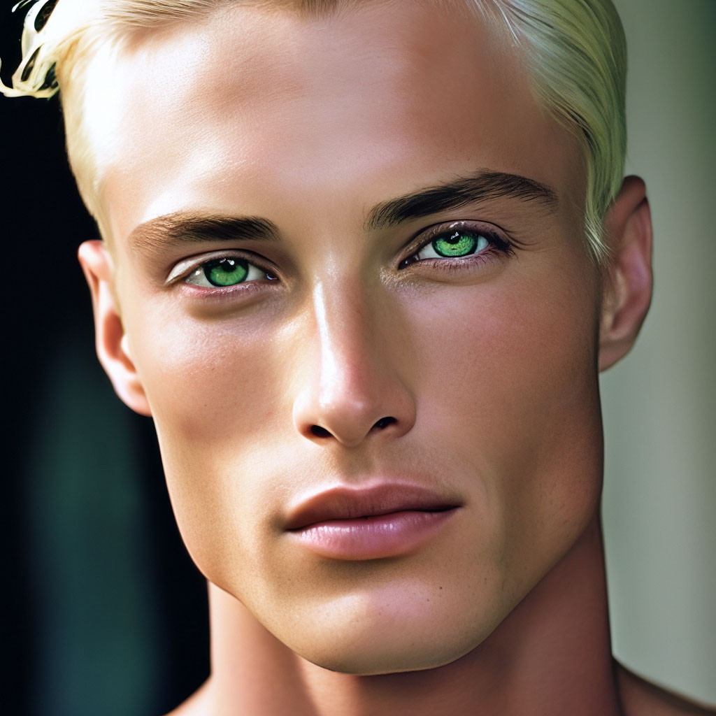 "The man's skin is the color of milk, his face is taut, triangular in ...