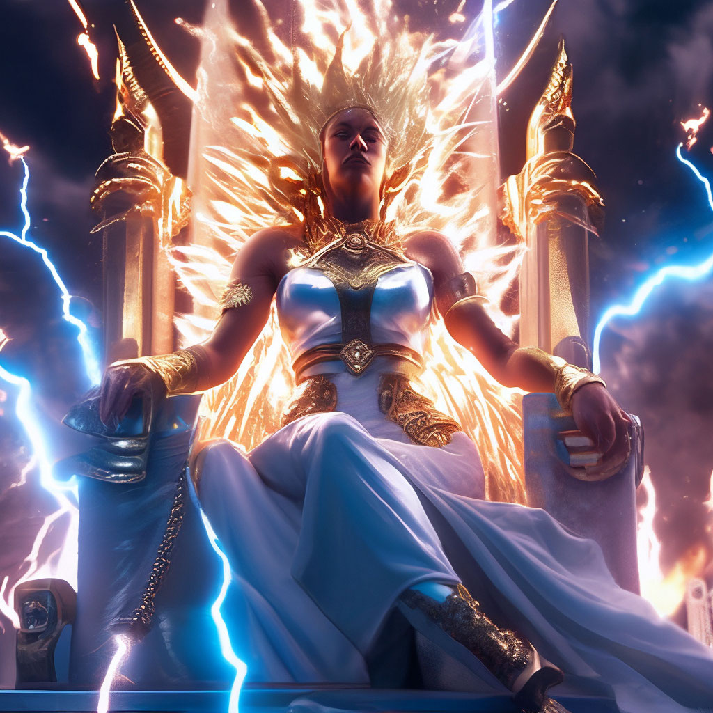 "I'm sitting on the throne like Zeus, and the goddess Hera is angry ...