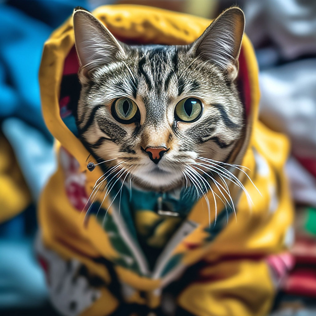 "Isis cat in clothes, high detail, alphonse Mukha style" — image ...