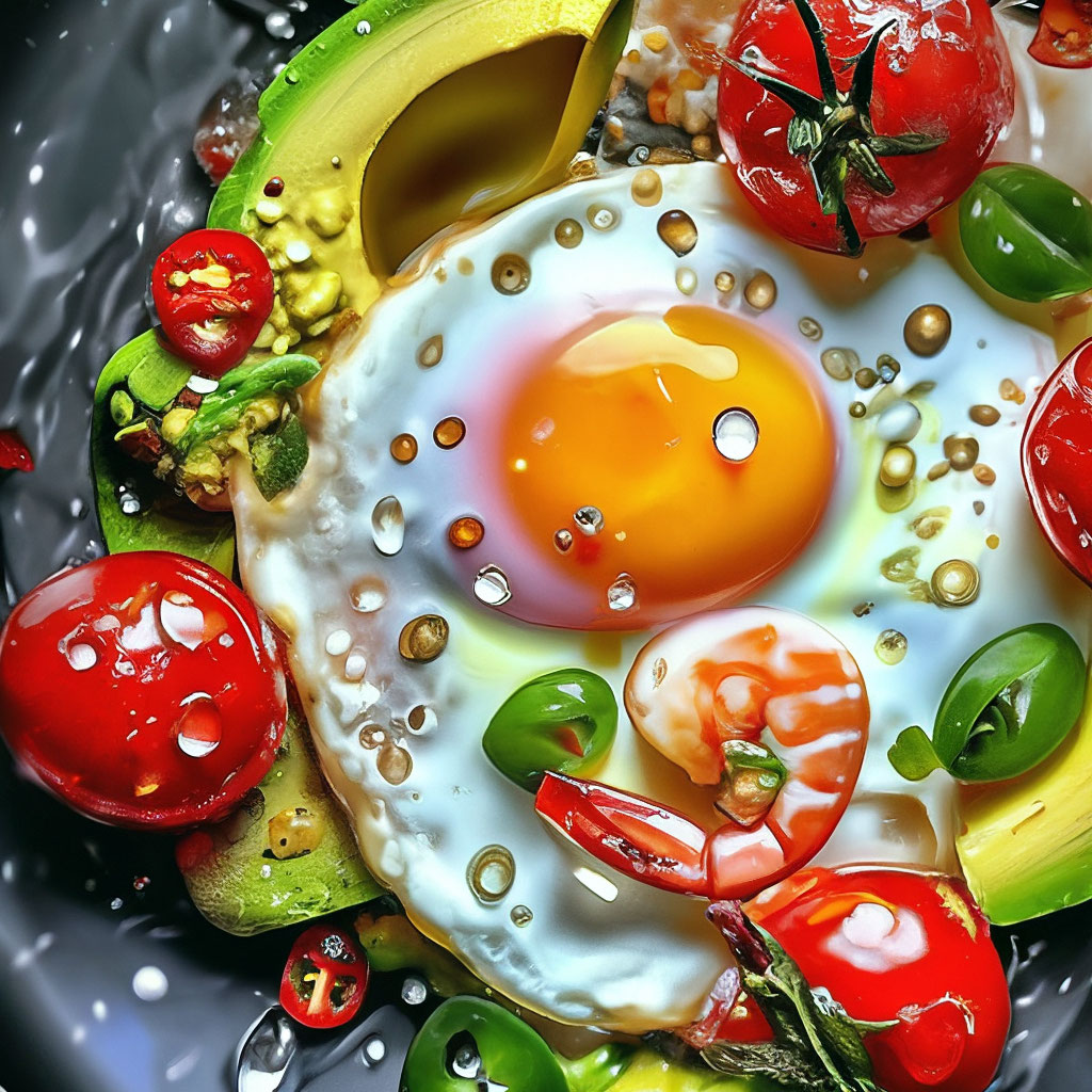 "Promt from @kakjvkusno, fantasy food sketch + hyperrealism, 3D, food ...