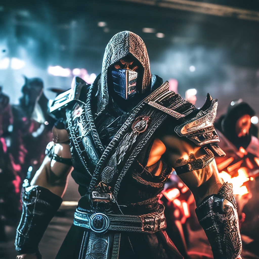 "Mortal Kombat.atmospheric, epic, surrealism, arbitrary angle ...