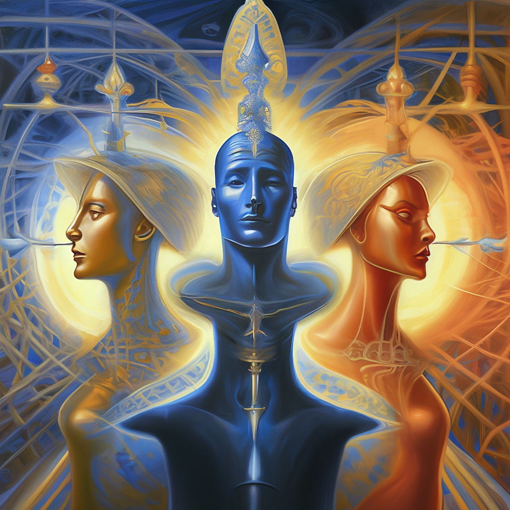 "Infinity of three hypostases" — image created in Shedevrum