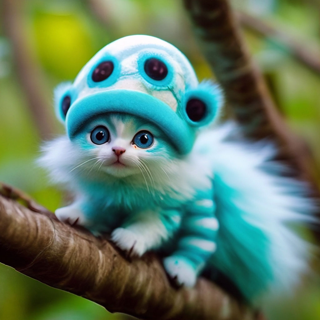 "Caterpillar Shailushai Cute ☺️ Smurf, realistic fluffy caterpillar ...