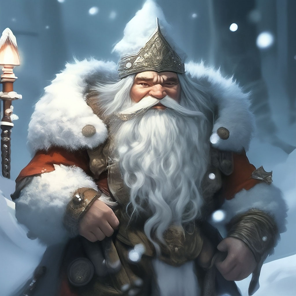 "The winter dwarf" — image created in Shedevrum
