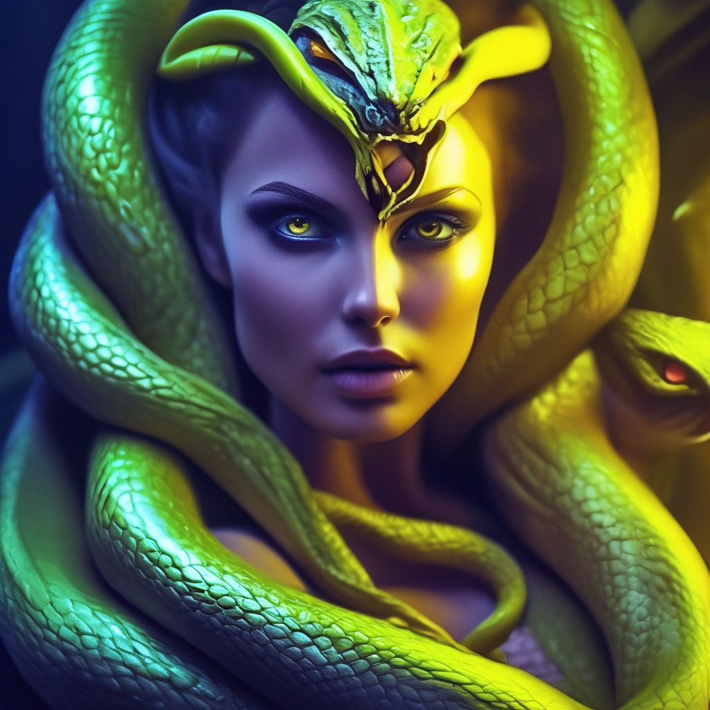 "#Flashmobrina medusa Gorgon: beautiful woman, devilish evil, predatory ...