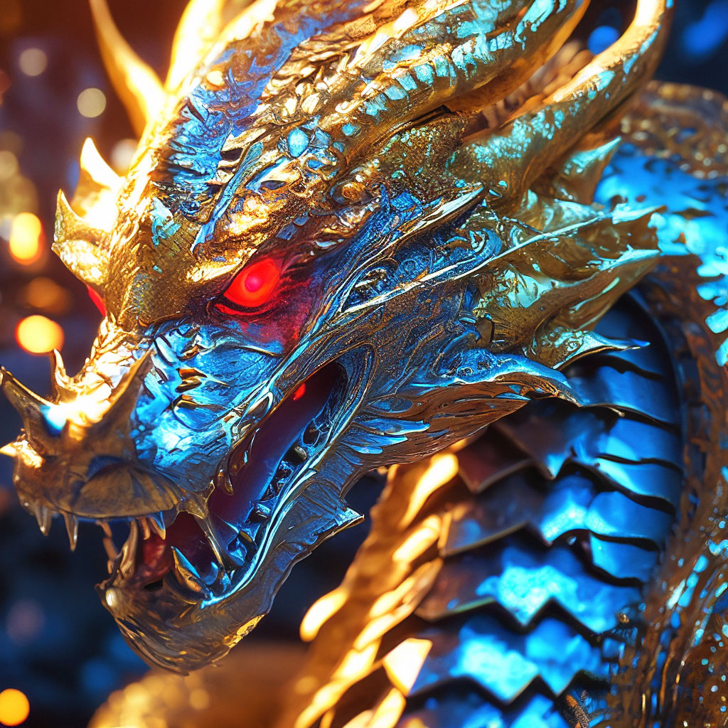 "With Dragon monster, psychedelic sea word, dark and sinister, delicate ...