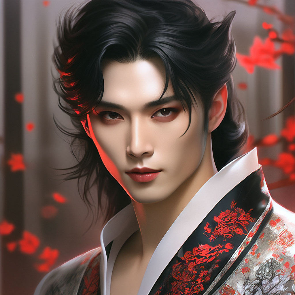 "©BV🤍 hyperrealistic charming seductive handsome guy werewolf ...