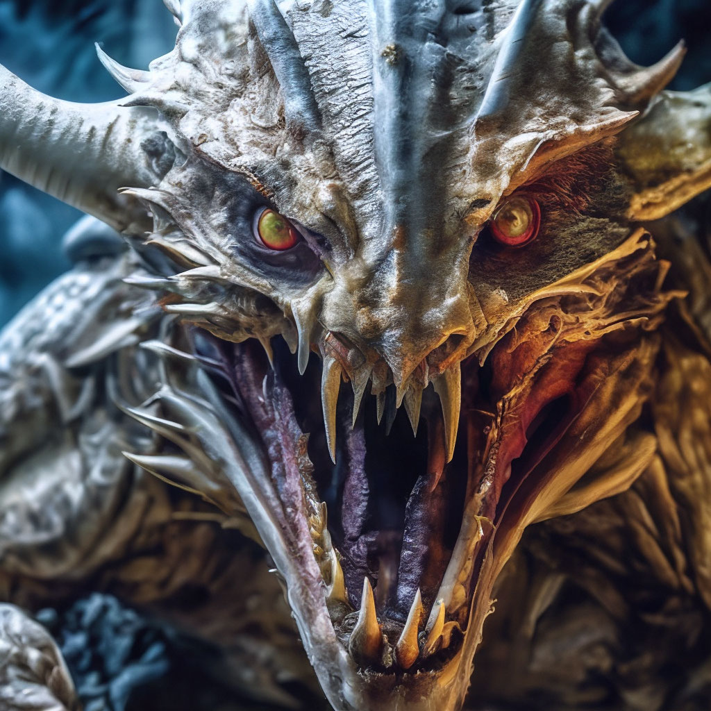 "A terribly scary monster, close-up Masterpiece professional ...