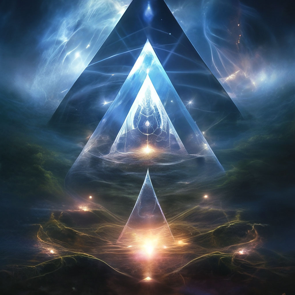 "Higher mind, energy, cosmos, fractal Universe" — image created in ...
