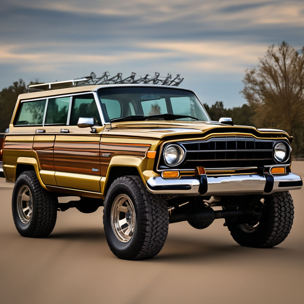 "Jeep Wagoneer 1988 tuning" — image created in Shedevrum