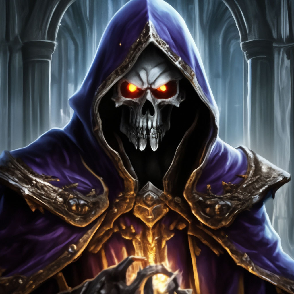 "Warcraft 3, Acolyte undead" — image created in Shedevrum