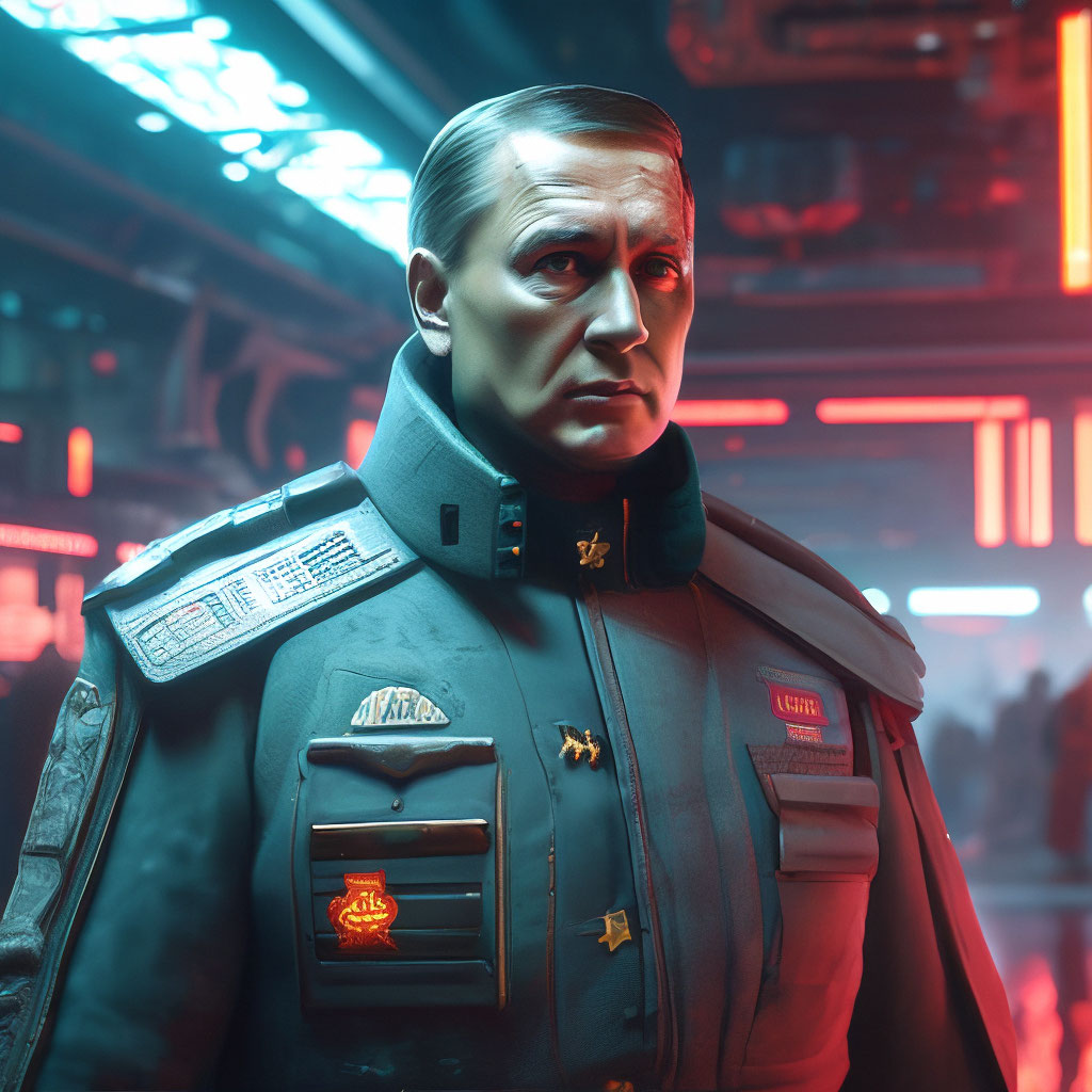 "Hyperrealism, high detail, high resolution, 4k, Soviet Leader in ...