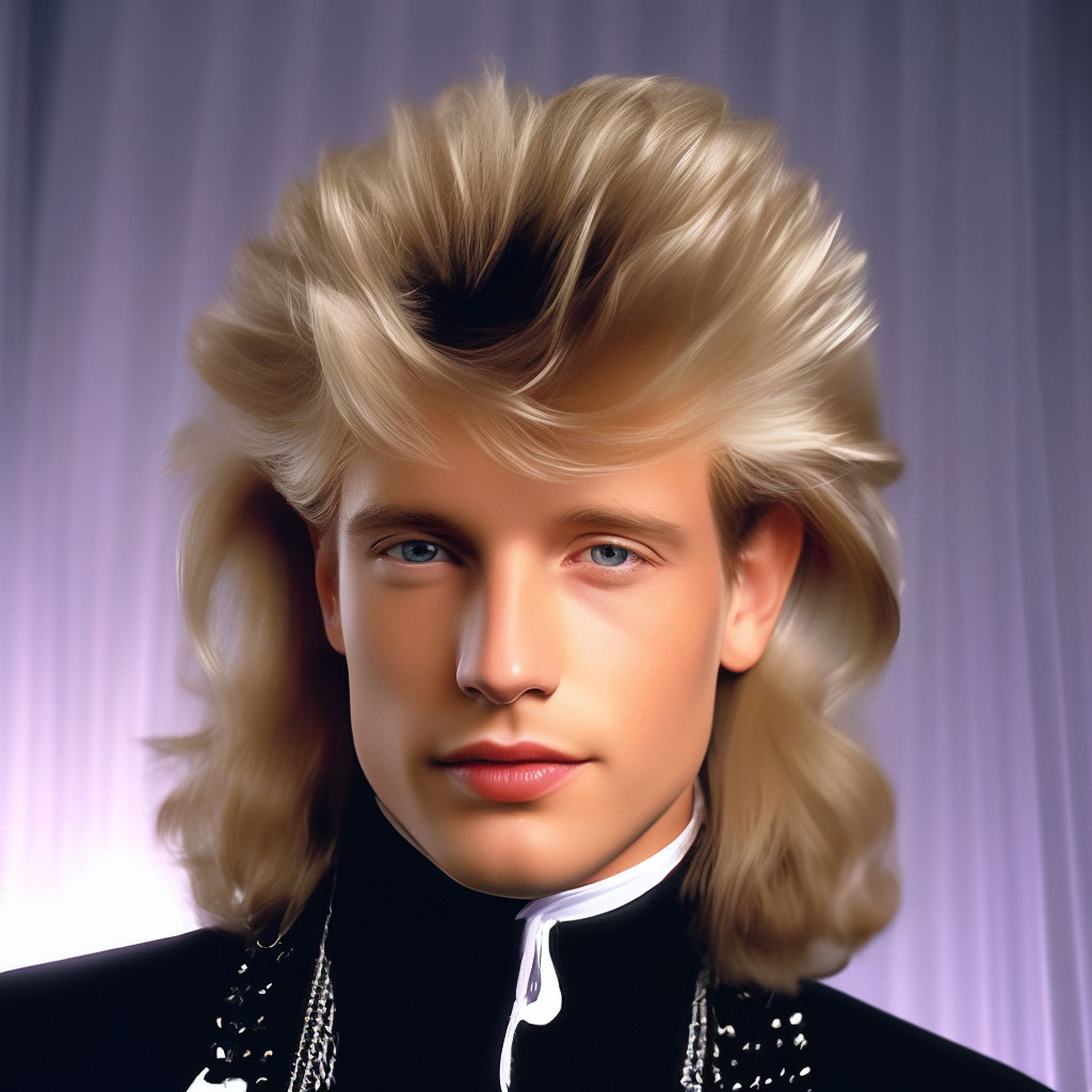 "DieterBohlen,singer of Modern Talking,hairstyle in the style of -80s ...