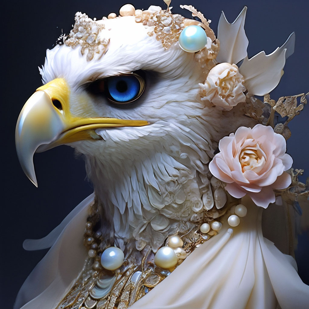 "Photorealism, anthropomorphic eagle, beautiful realistic eyes,glasses ...