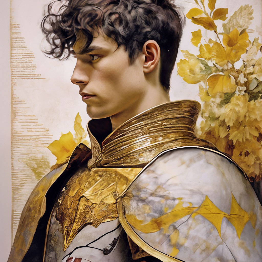 "Arthur, man, warrior, future king, knight, short dark hair, white ...