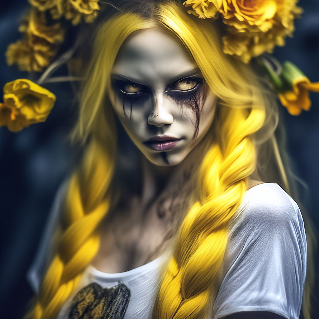"Scary, dark fantasy, portrait aesthetically close-up UHD, high ...