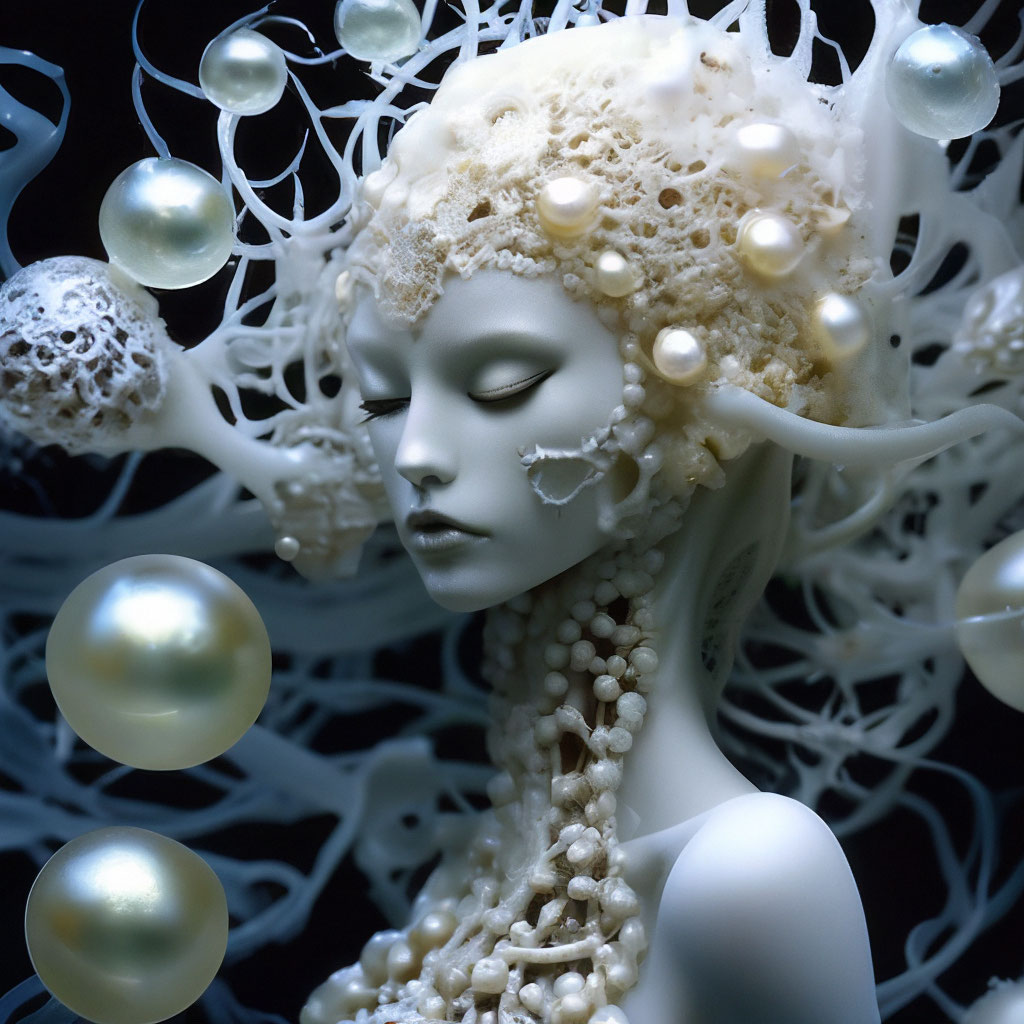 "Necroorganism slender slender Aphrodite biosynthet is born from sea ...