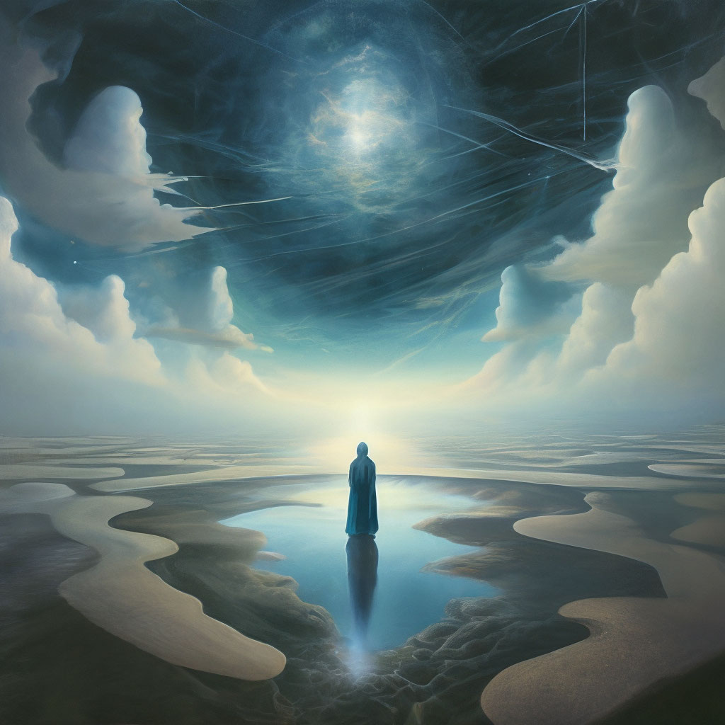 "Nothingness" — image created in Shedevrum