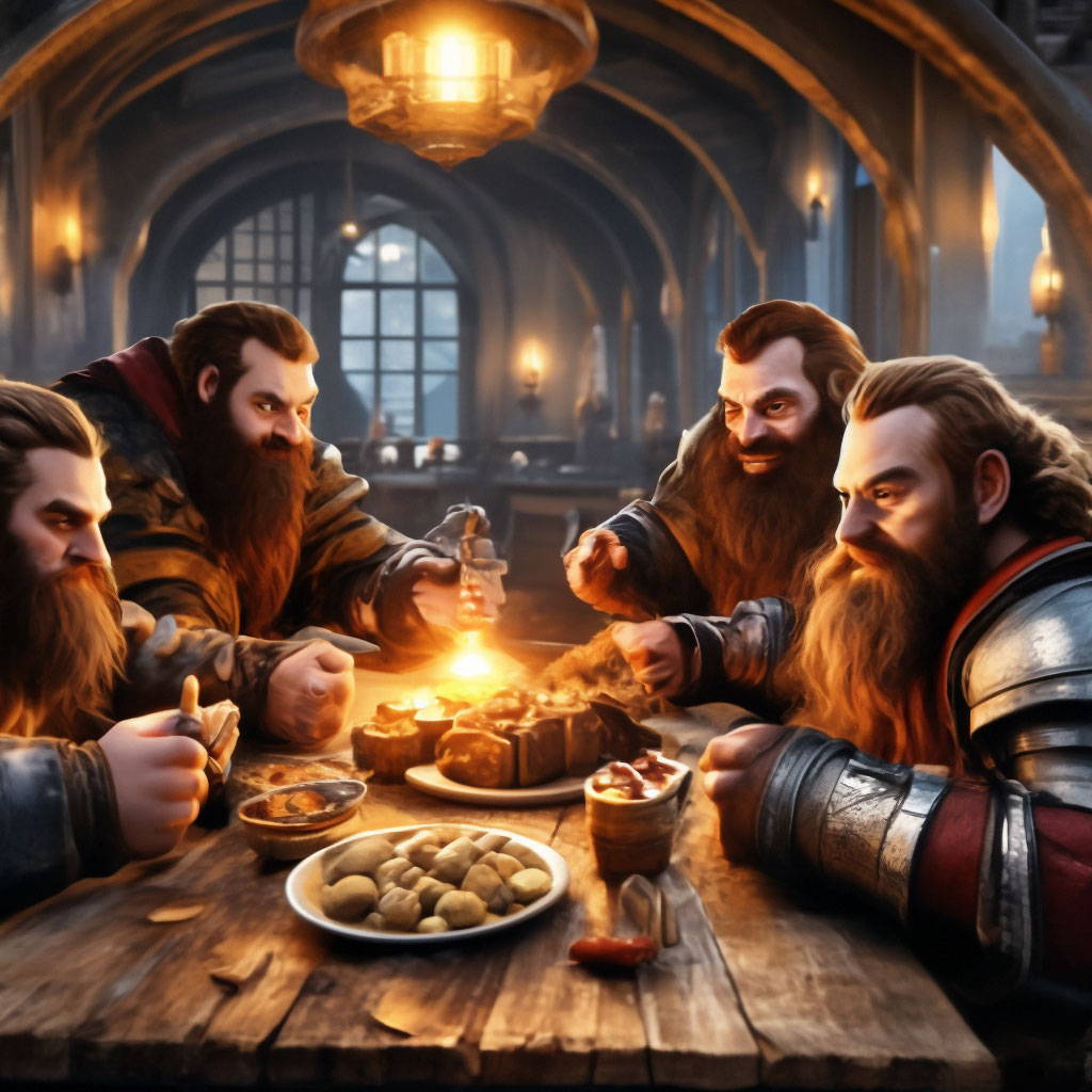 "The dwarves are having lunch in the tavern, it's vital" — image ...