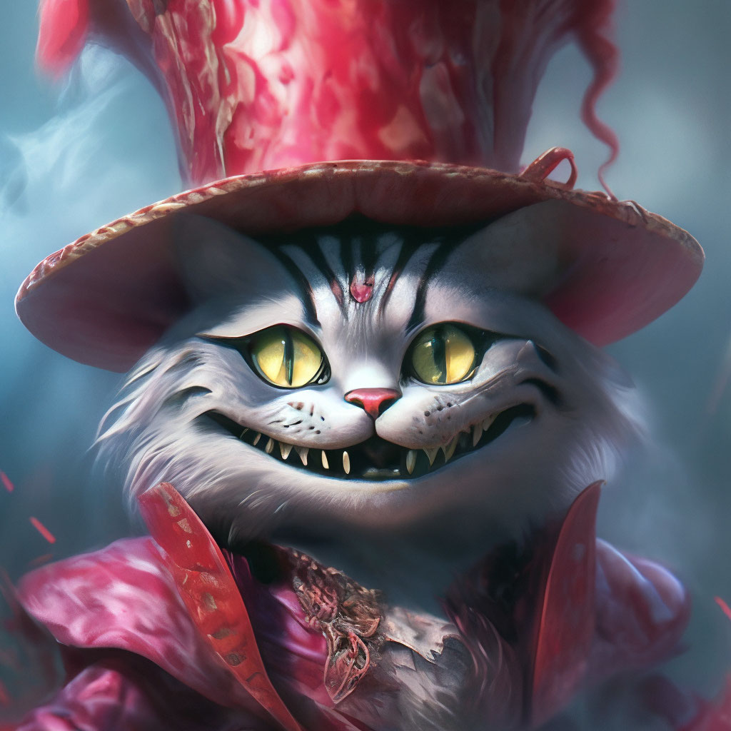 ""What kind of behemoth is this? "It's me, the Cheshire Cat." 🐈🐱🐈 ...