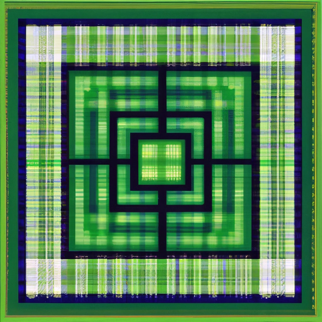 "Malevich's green square" — image created in Shedevrum