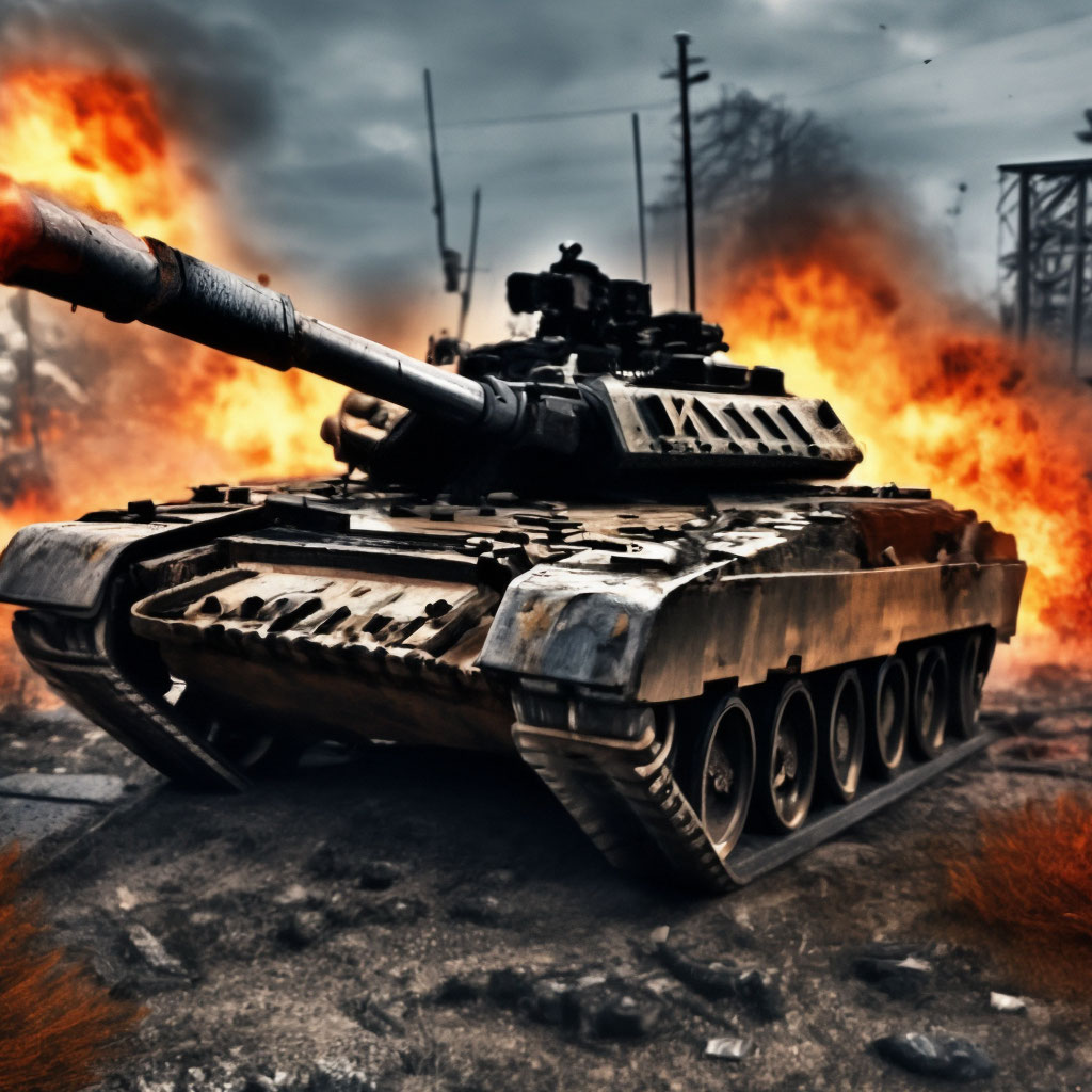 "We arrived at the T90 flash of fire shot shot the barrel of the BMP ...