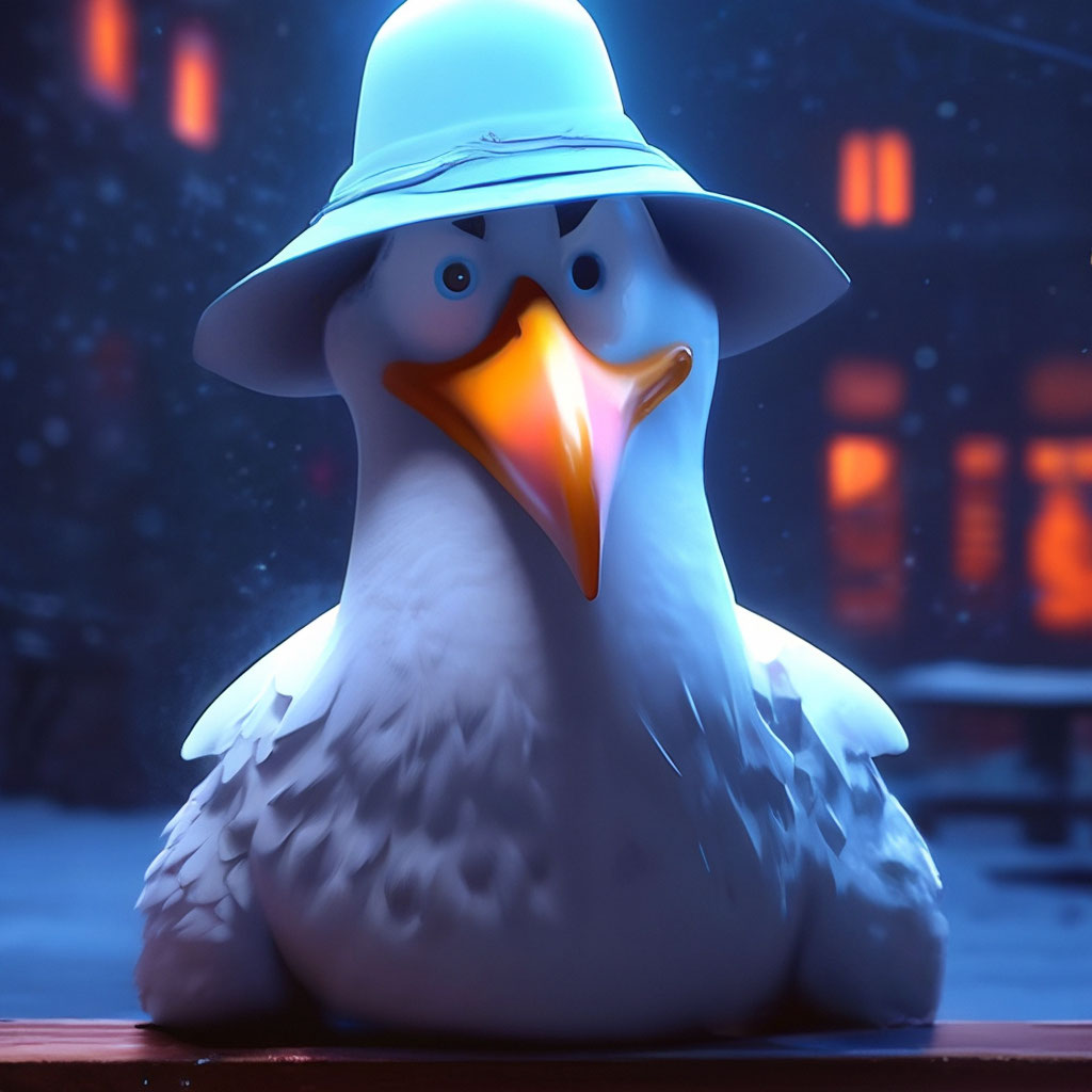 ""Sad Seagull", animated animation in the style of Yuri Norstein ...
