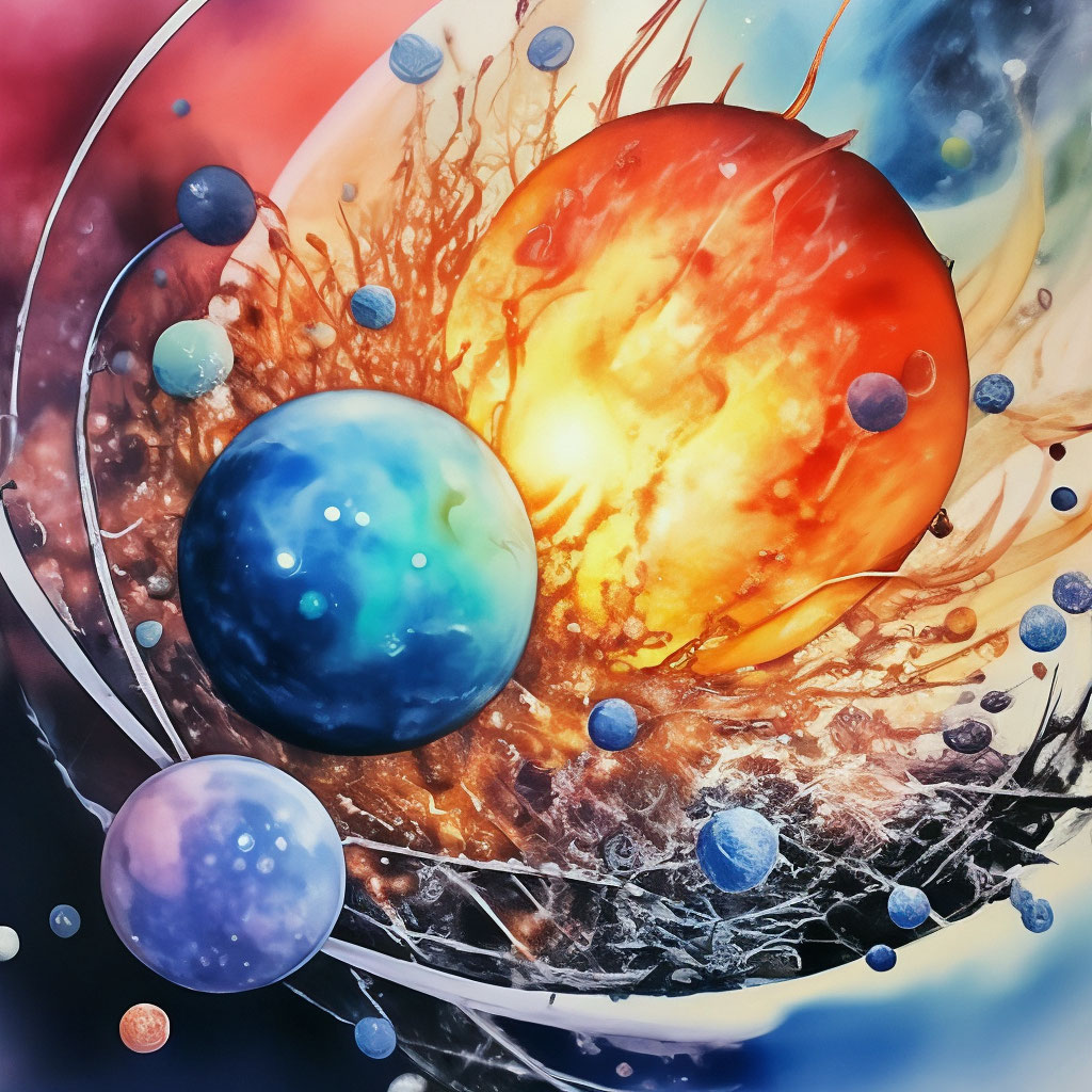 "Collision of planets drawing,fantasy art book drawing surrealism ...