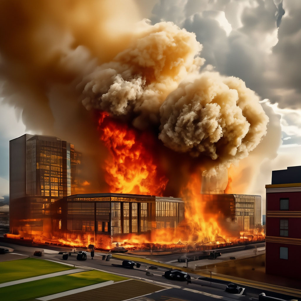"When did you come to The Hague 😎 Explosion and fire in the ICC ...