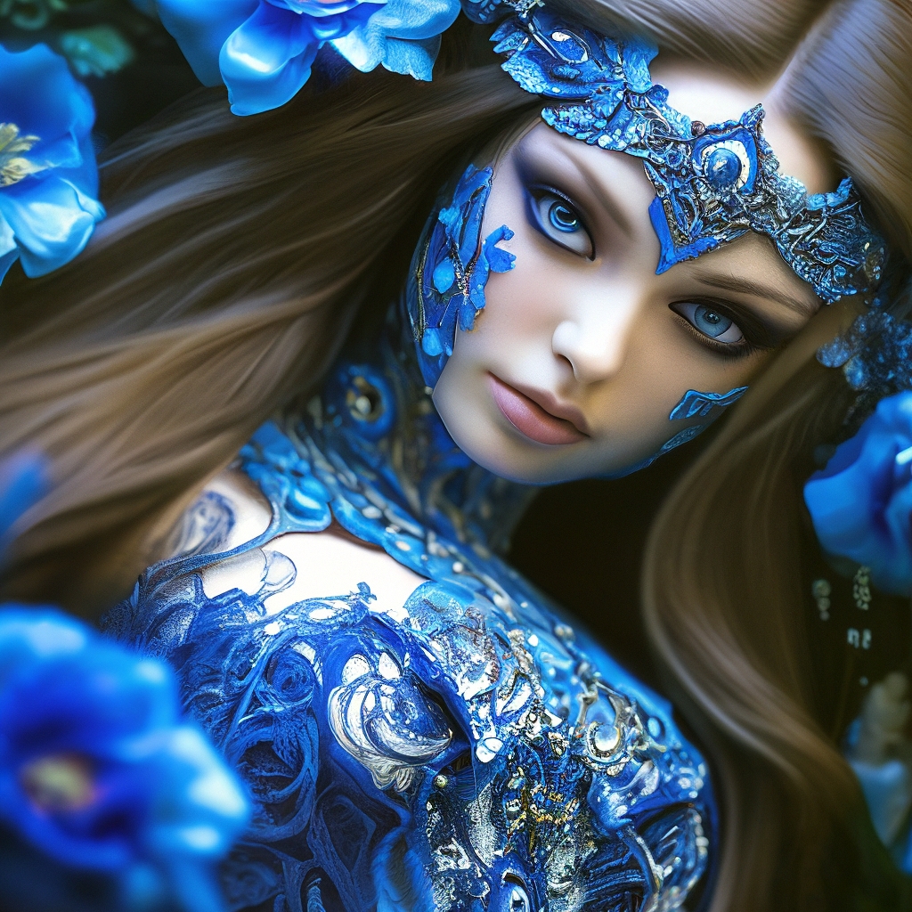 "Fabulous iris girl, realistic image, professional photo, 32k, high ...
