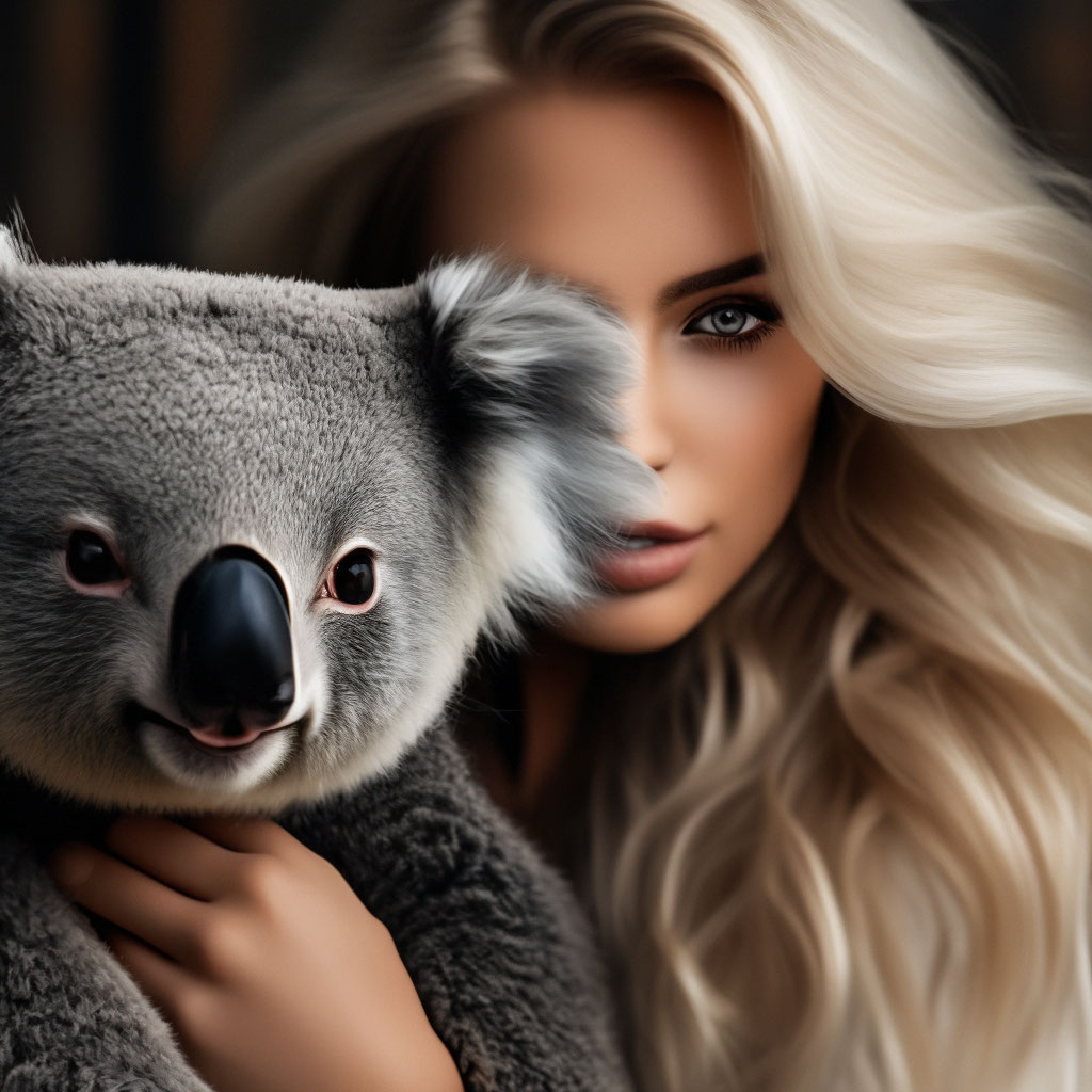 "Beautiful cat-eyed girl with bright makeup,,long hair,blonde hair ...