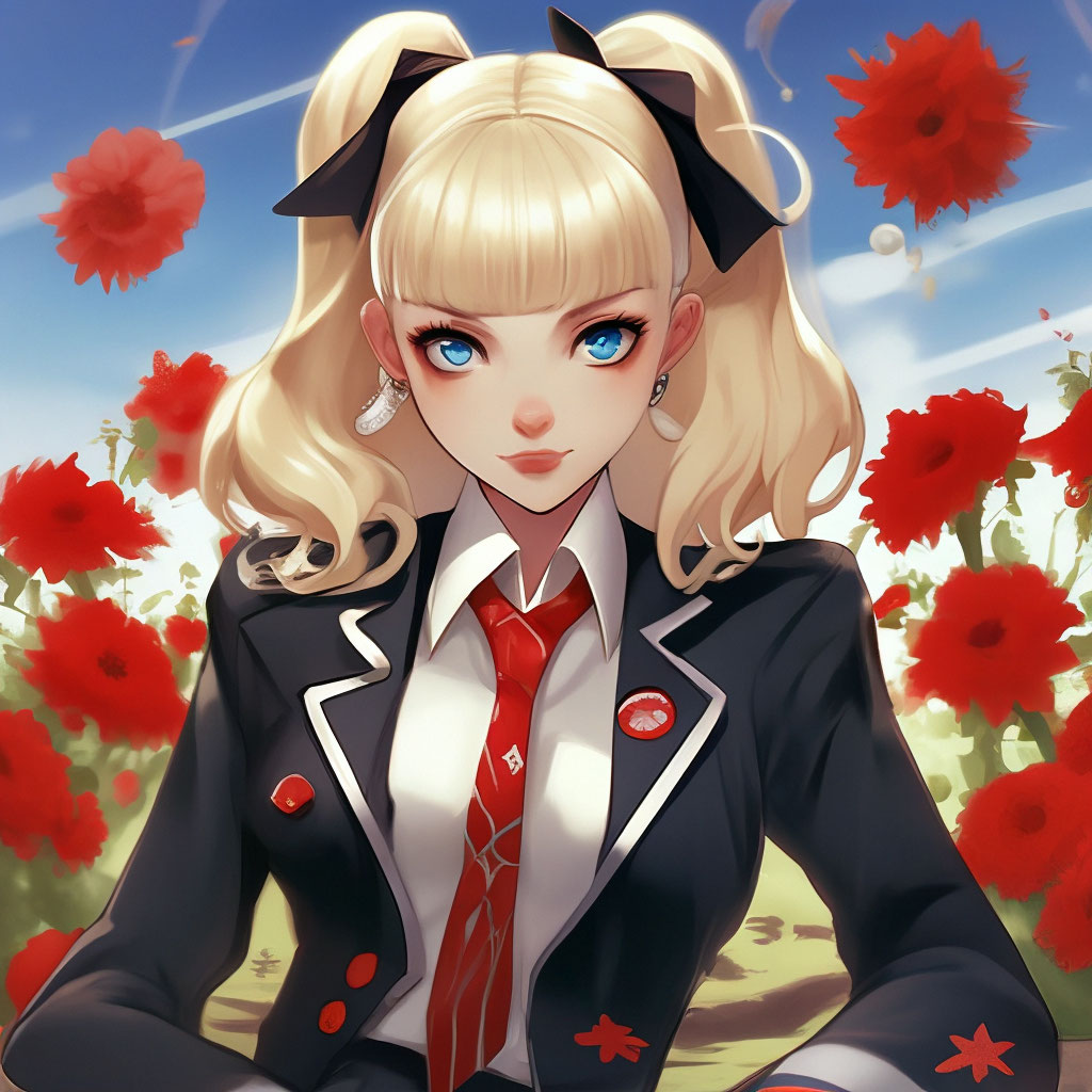 "A girl of 17,169 years old,medium height,Junko Enoshima, blonde ...