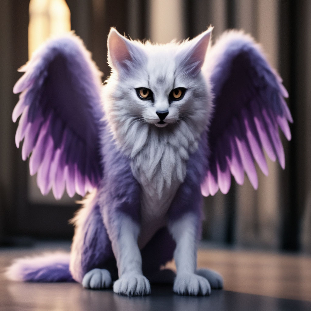 "Horror aesthetic,cat griffon anatomy #kitten#griffon, big fluffy # ...